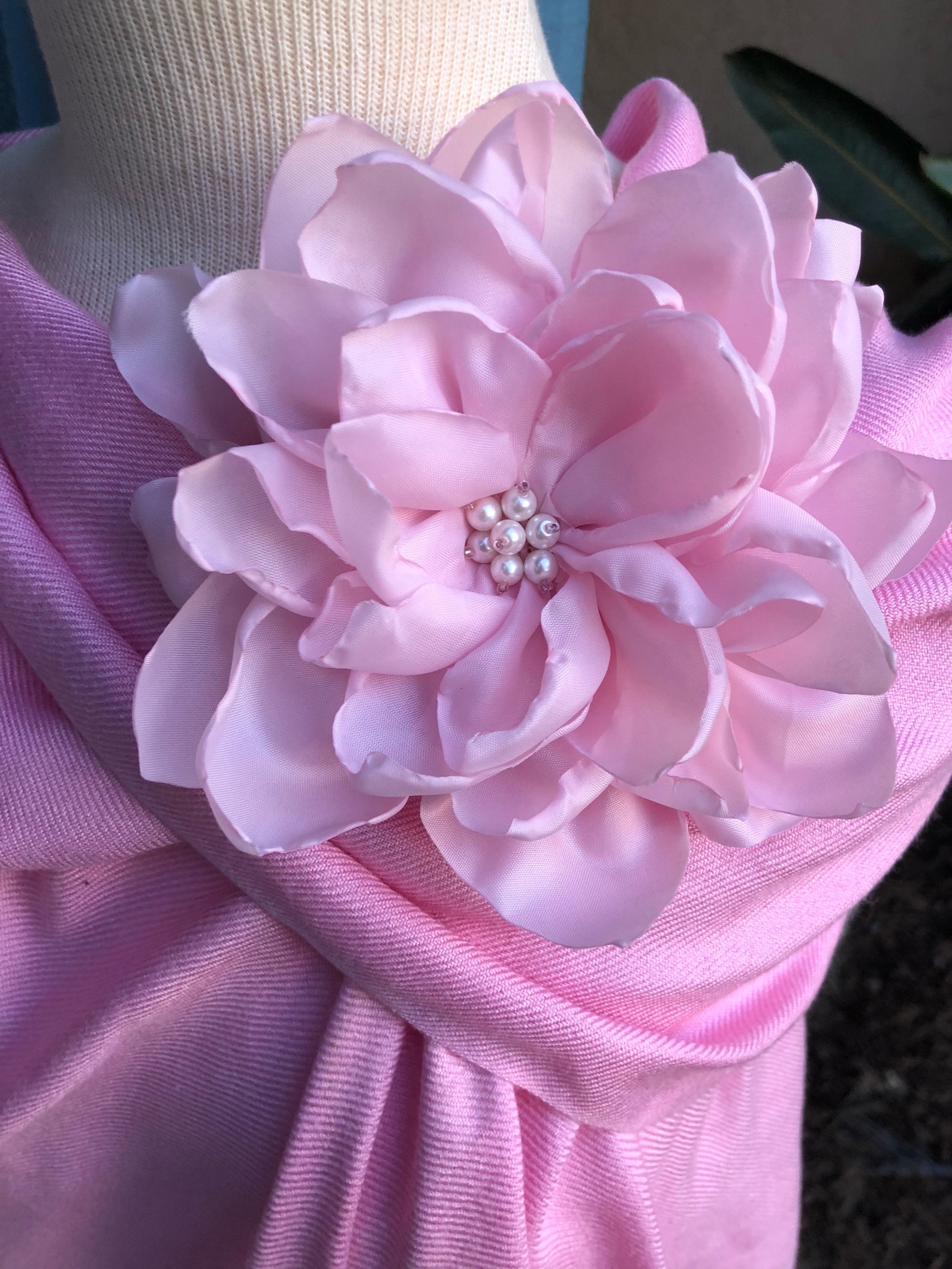 Pin Rose /blush Pink/ Pale Pink Lily/ Pin Flower Brooch/ | Etsy