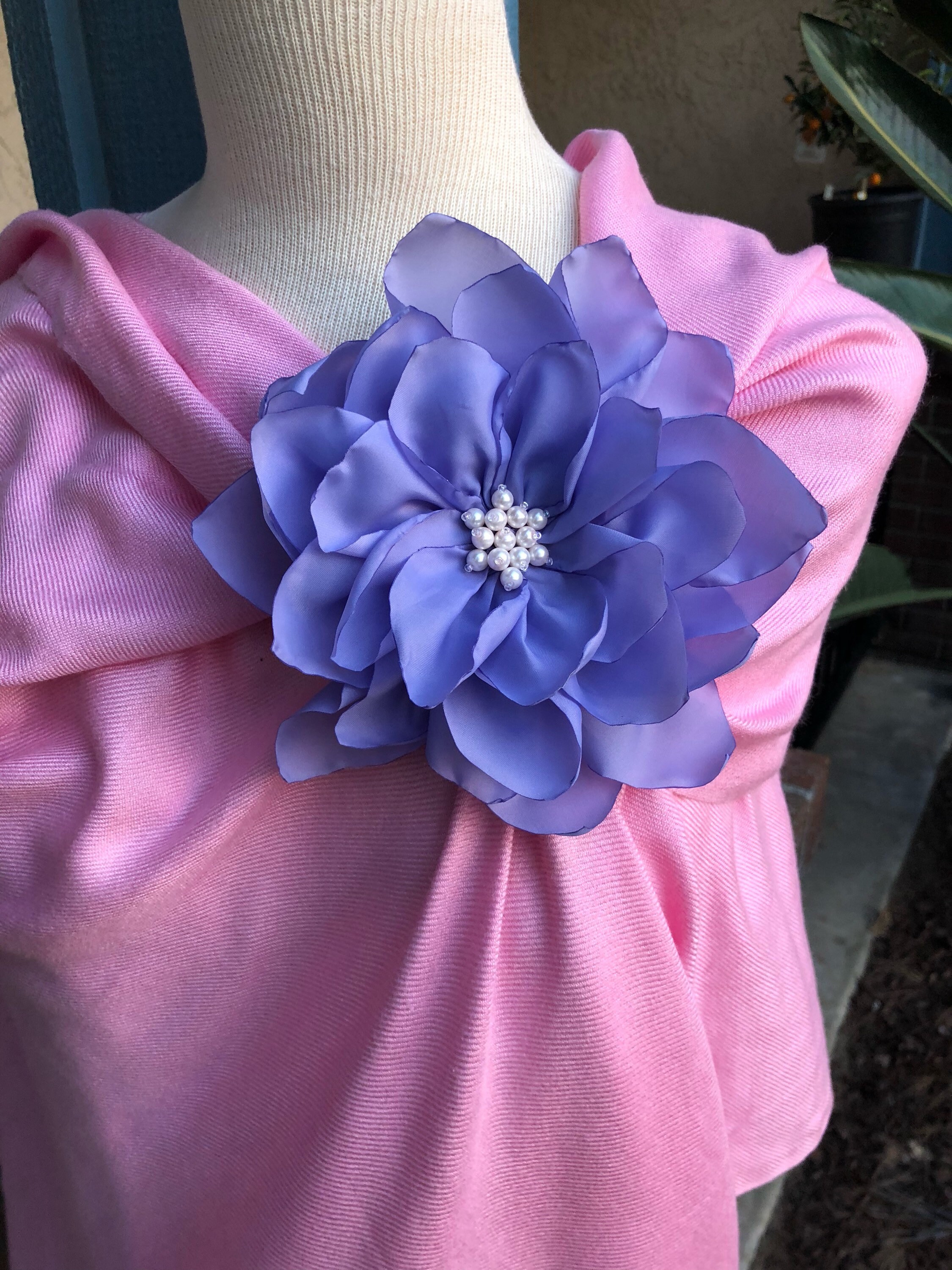 Pin Fabric /light Lilac/ Purple Lily/ Pin Flower Brooch/ Handmade ...