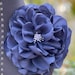 Dark Navy Blue Pin / Flower/ Handmade Wedding Accessory/ Party/birthday ...