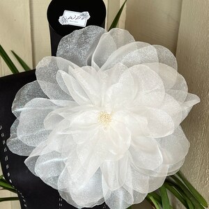 Light Beige Pin Fabric /organza Pin Flower/ Brooch/ Handmade Wedding ...