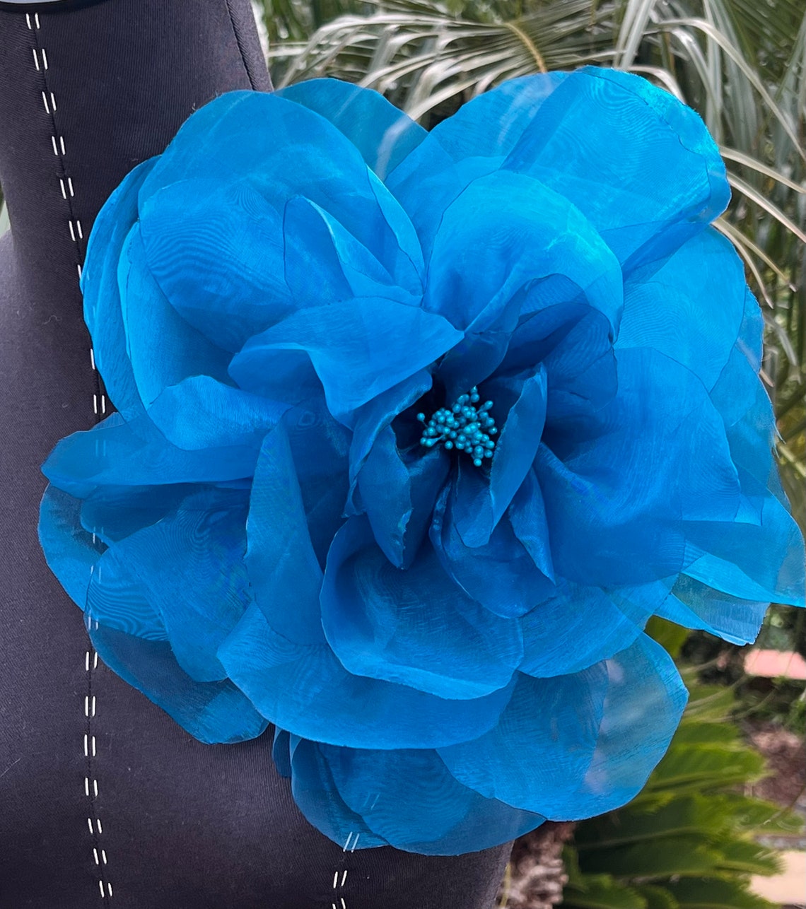 Oversized Shoulder Brooch /pin/ Flower/ Brooch/ Handmade Wedding ...