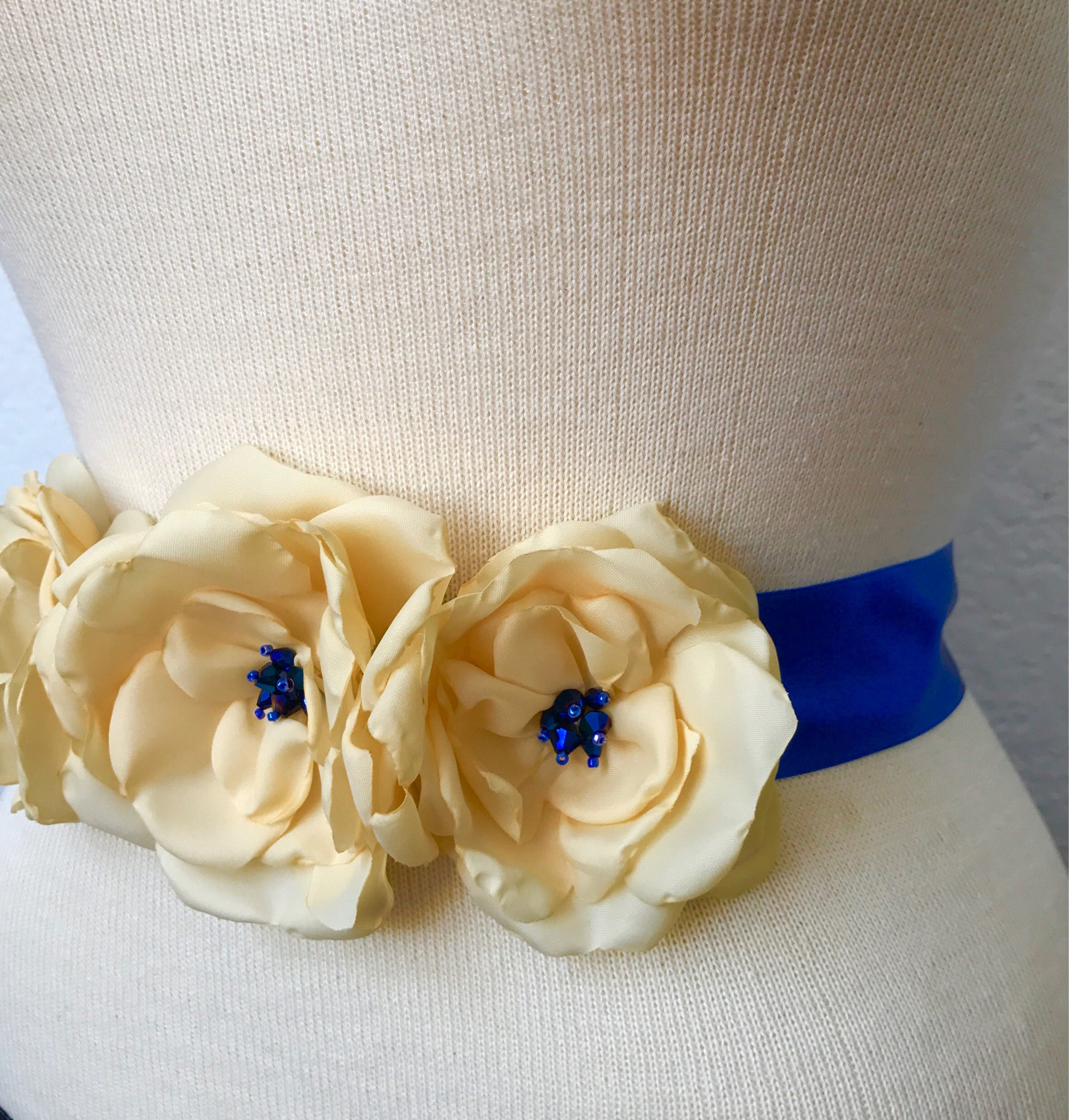 WPB Yellow Sash Bridal/bridesmaid/flower Girl Belt Sash/little Girl ...