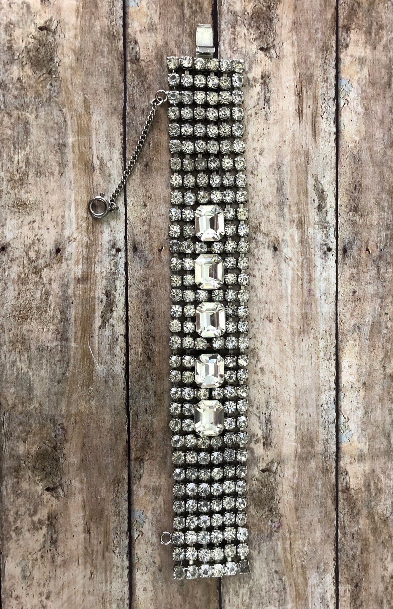 Weiss Bracelet With Rhinestones Vintage /mid Century/ Wedding Prong ...