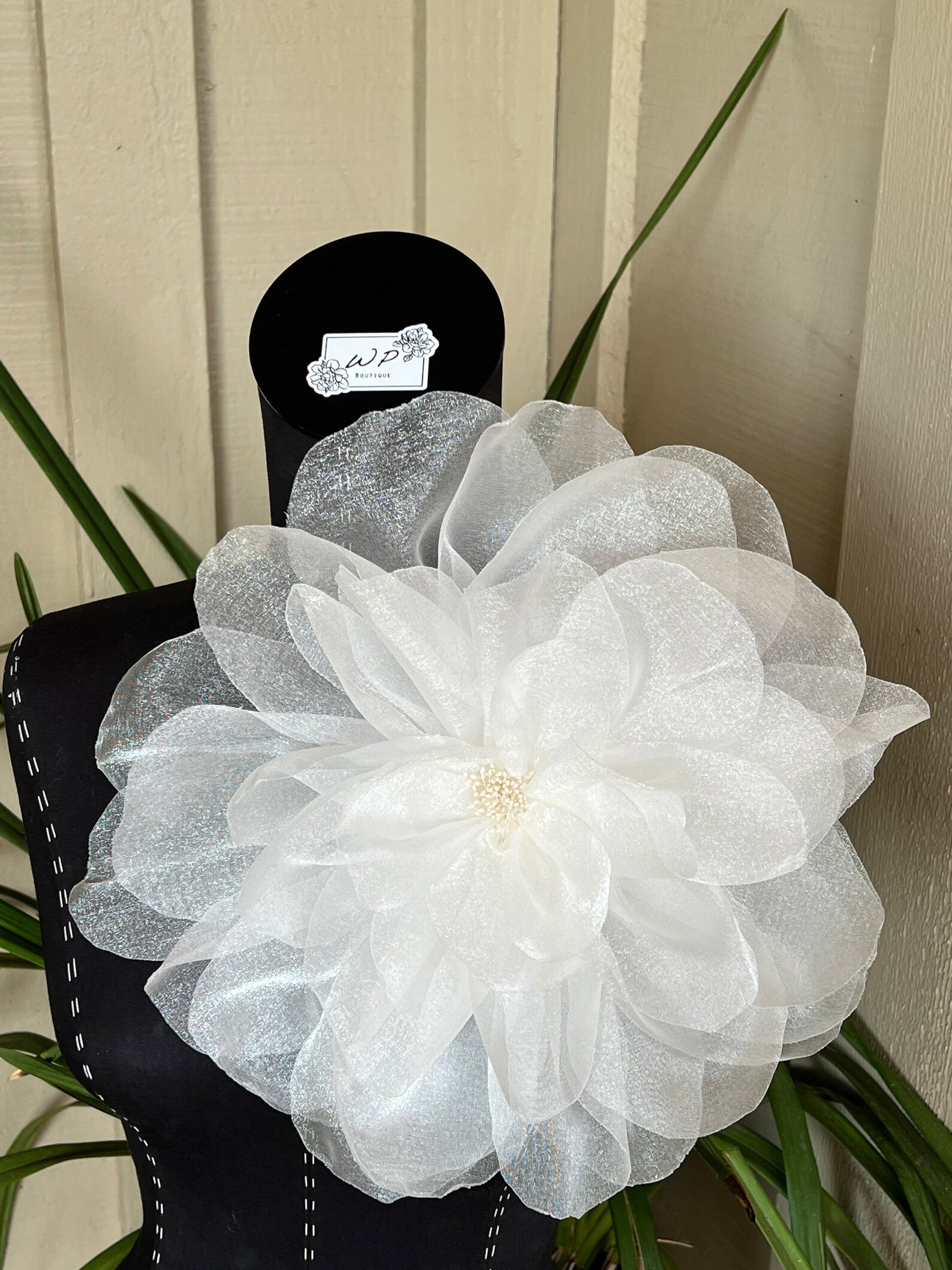 Light Beige Pin Fabric /organza Pin Flower/ Brooch/ Handmade Wedding ...