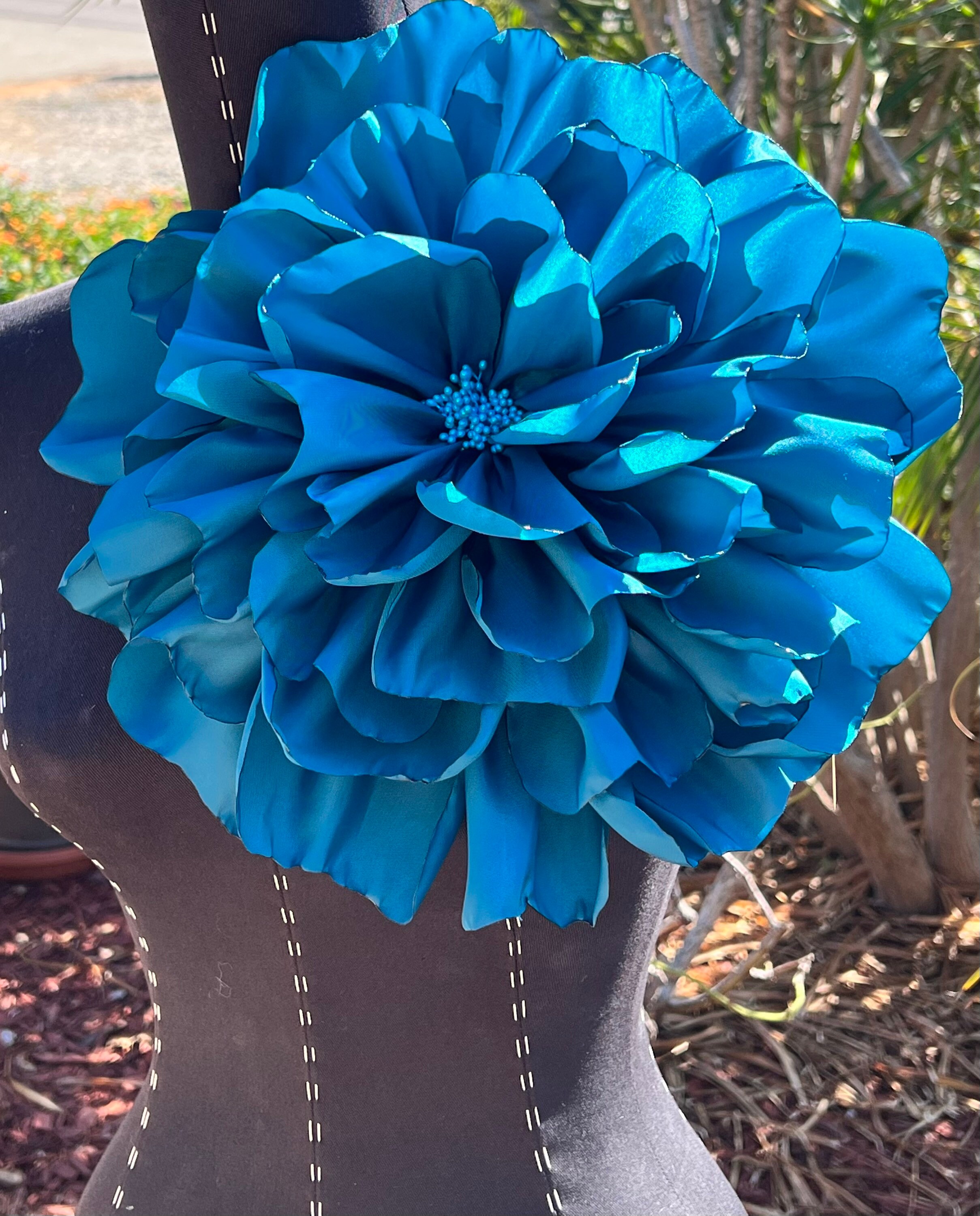 Pin Brooch / Teal Emerald Green Pin Flower/ Brooch/ Handmade Wedding ...