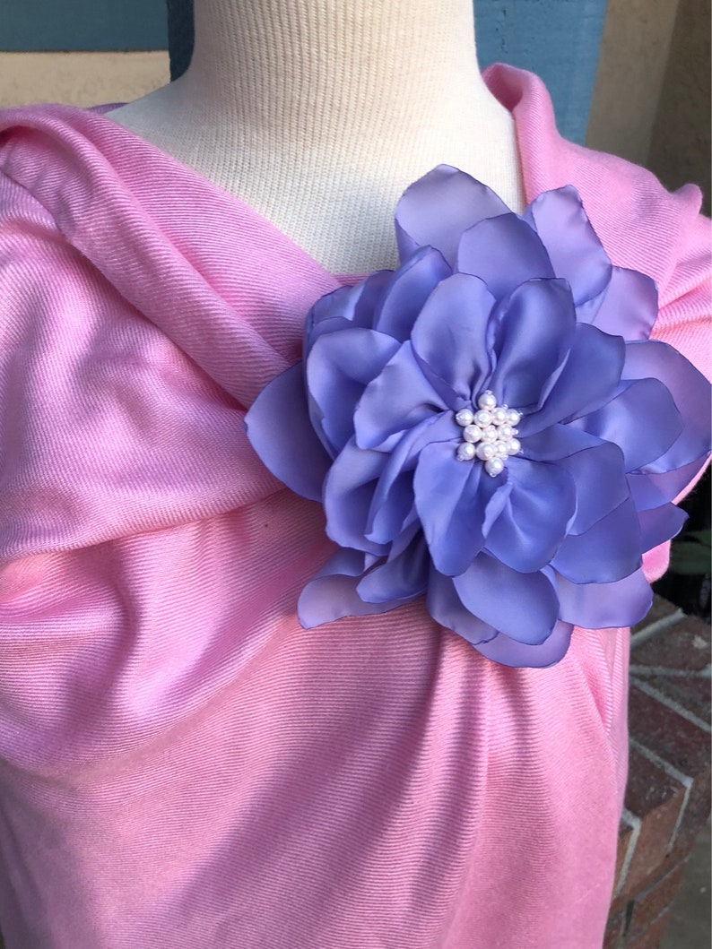 Pin Fabric /light Lilac/ Purple Lily/ Pin Flower Brooch/ - Etsy