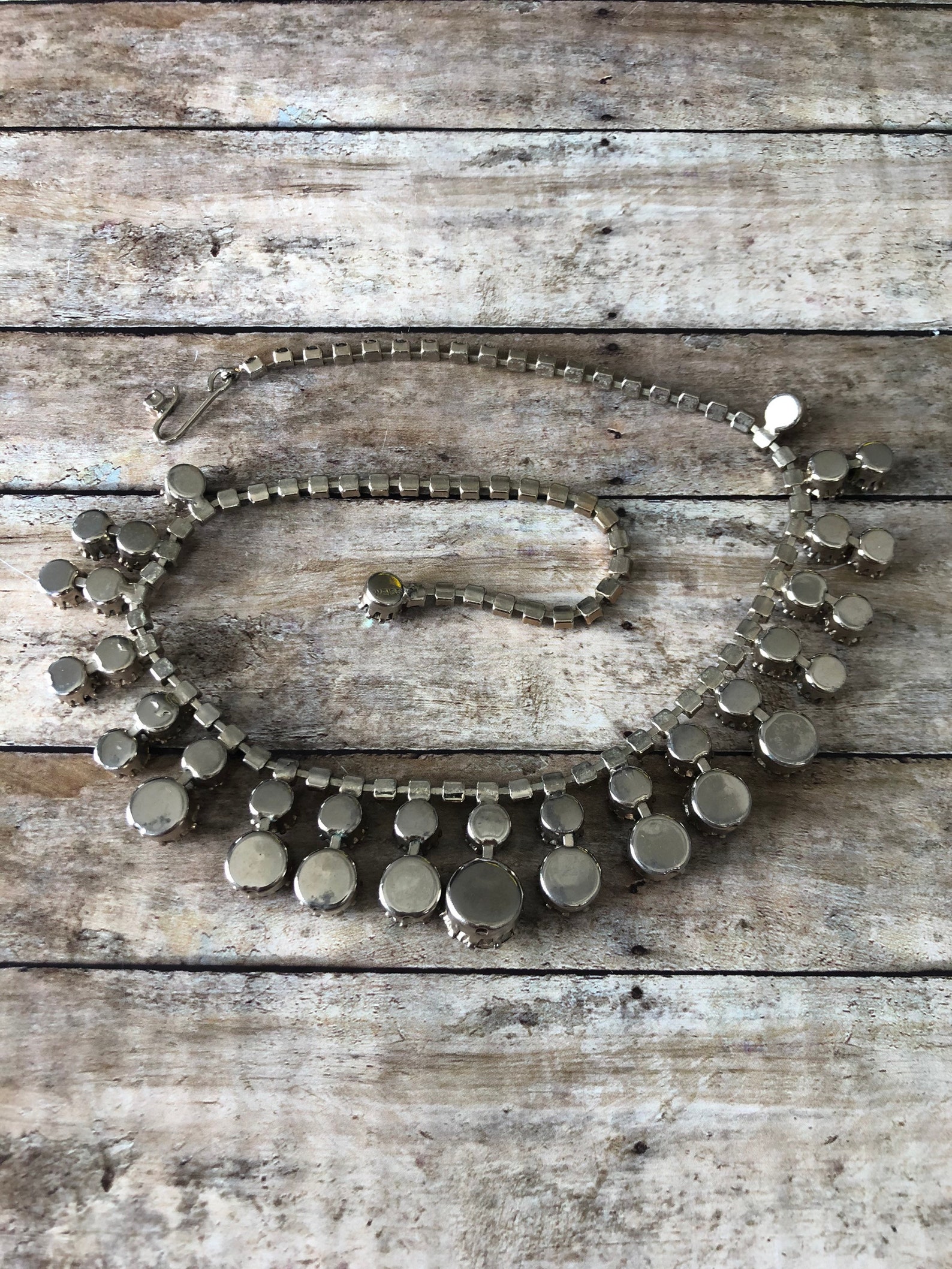 Weiss silver tone necklace with multiple color crystals fall | Etsy