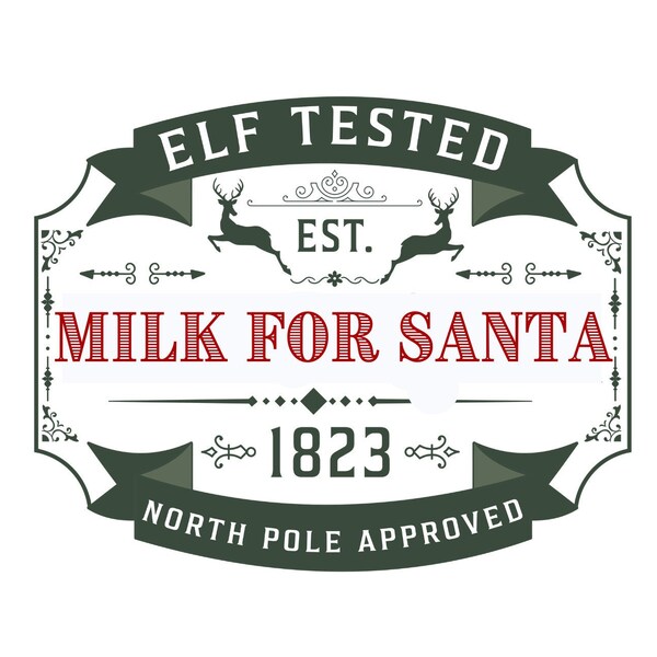 Milk for Santa - Etsy