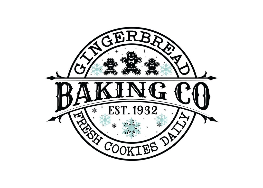 Gingerbread Baking Company PNG Sublimation Crafting Dtf - Etsy