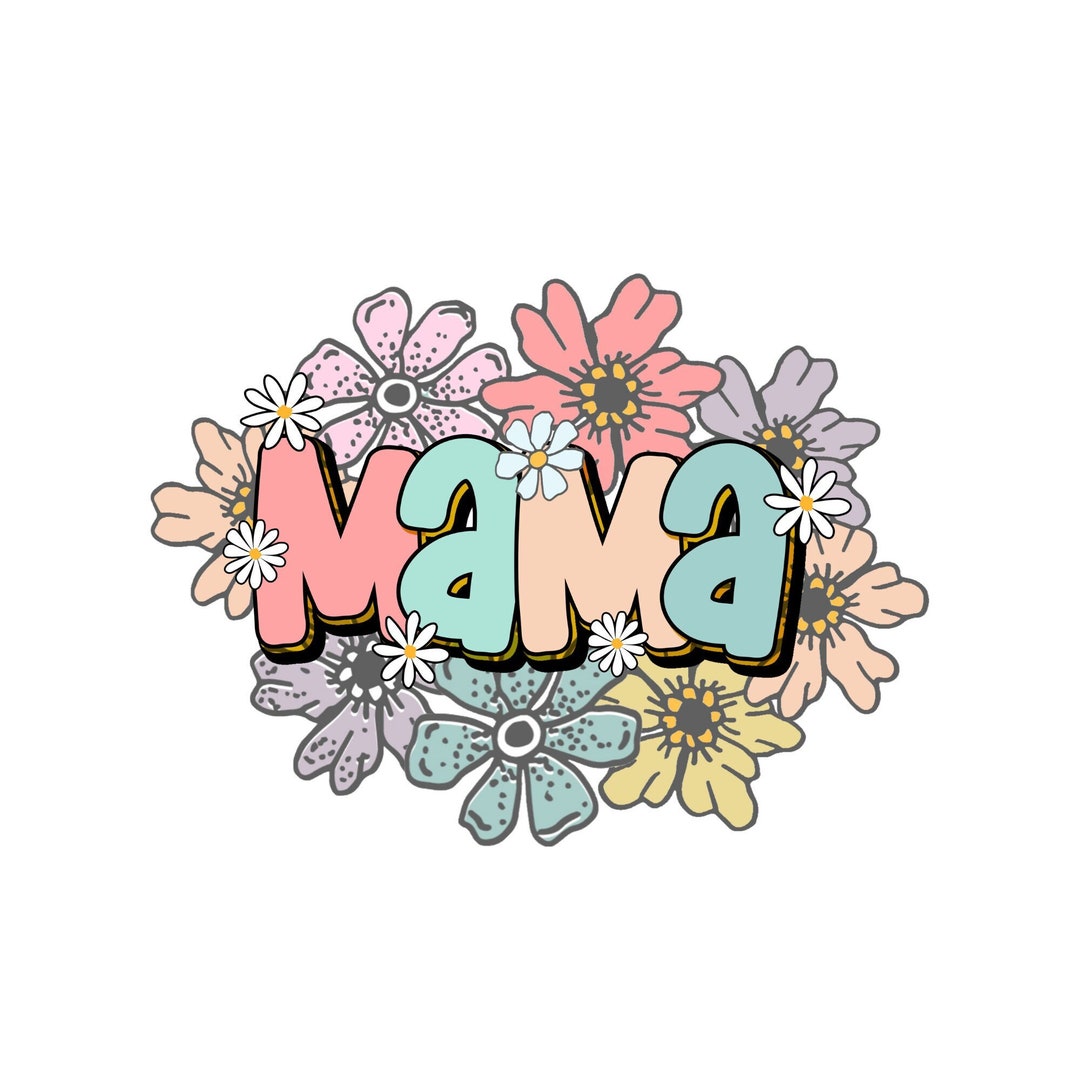 Floral Mama - Instant Digital Download - PNG - Clipart - Crafting ...