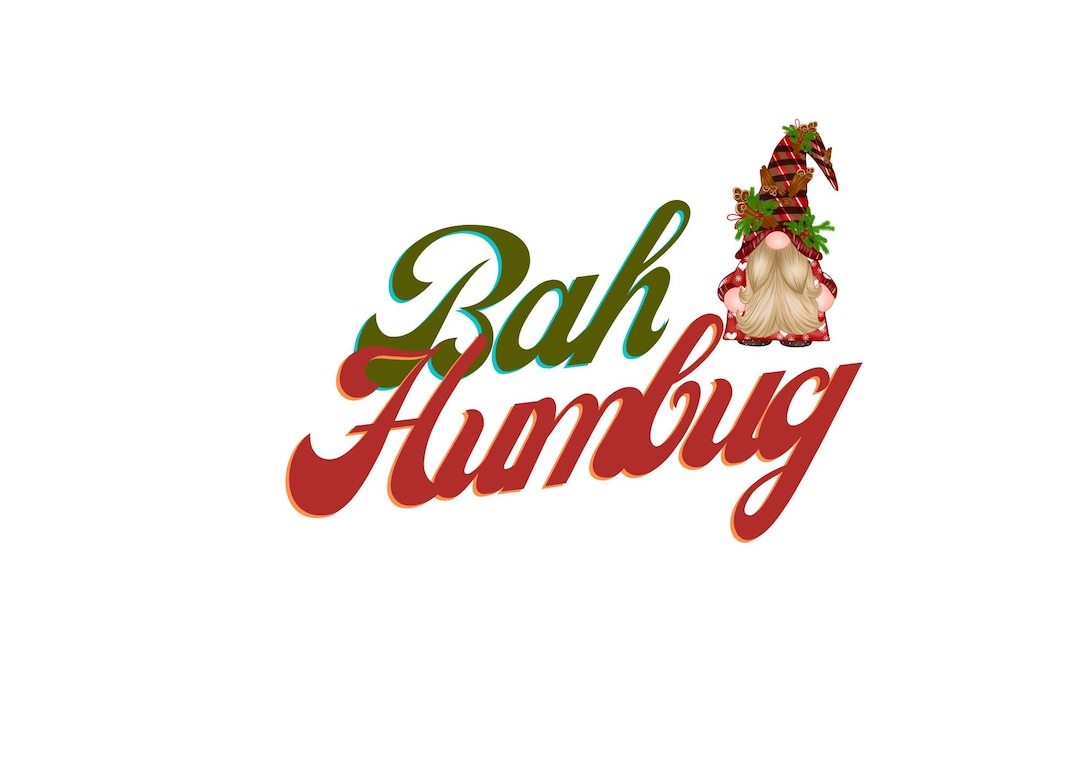 Bah Humbug PNG Sublimation Crafting Dtf - Etsy