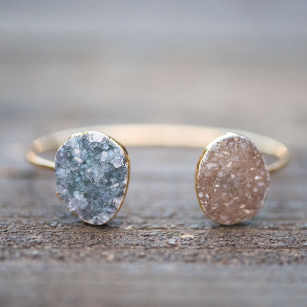 Druzy Bracelet - Etsy