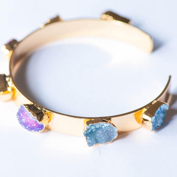 Druzy Bangle - Etsy