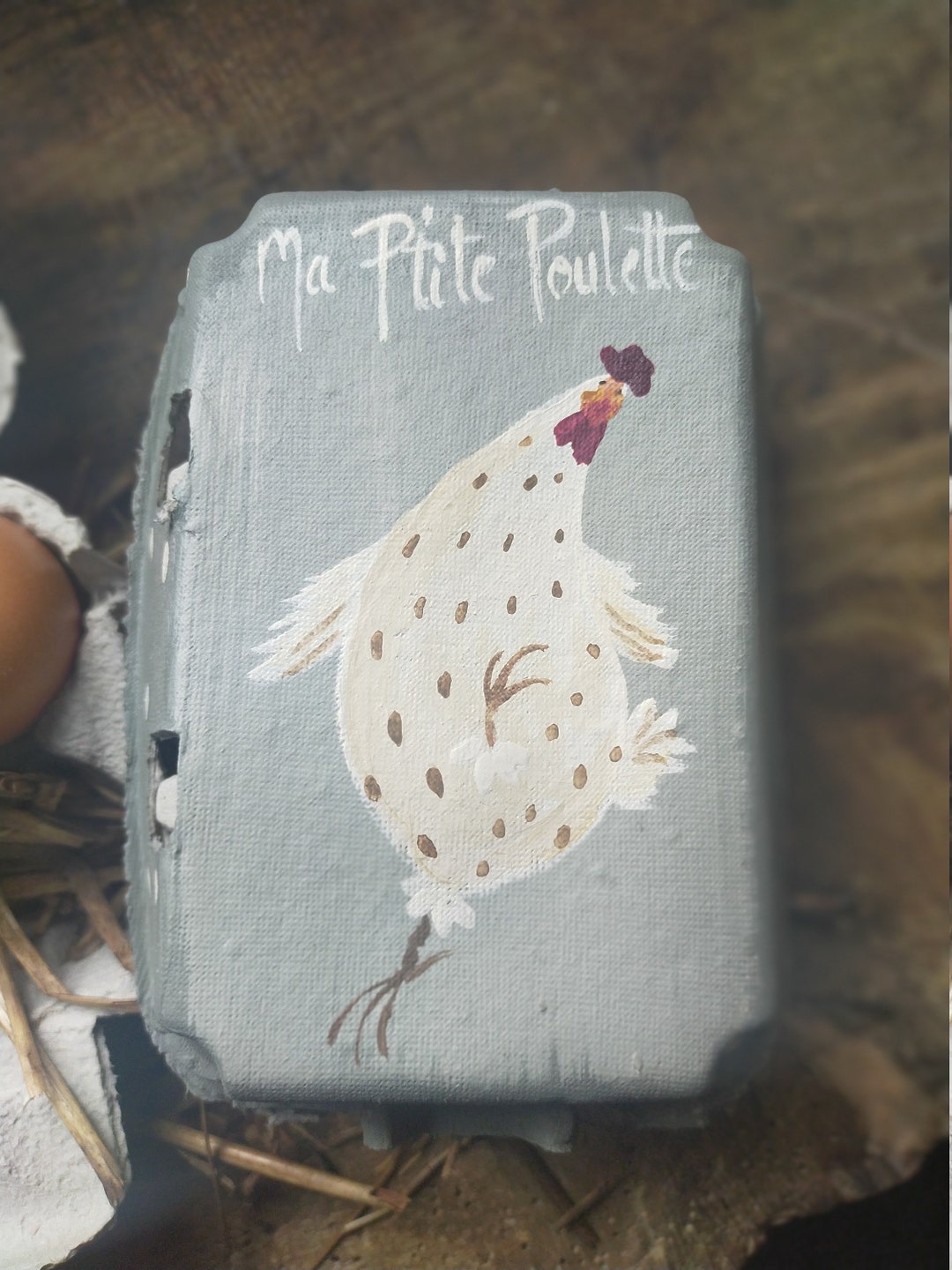 La pequeña caja de huevos de cartón, modelo Ma P'tite Poule - Etsy España
