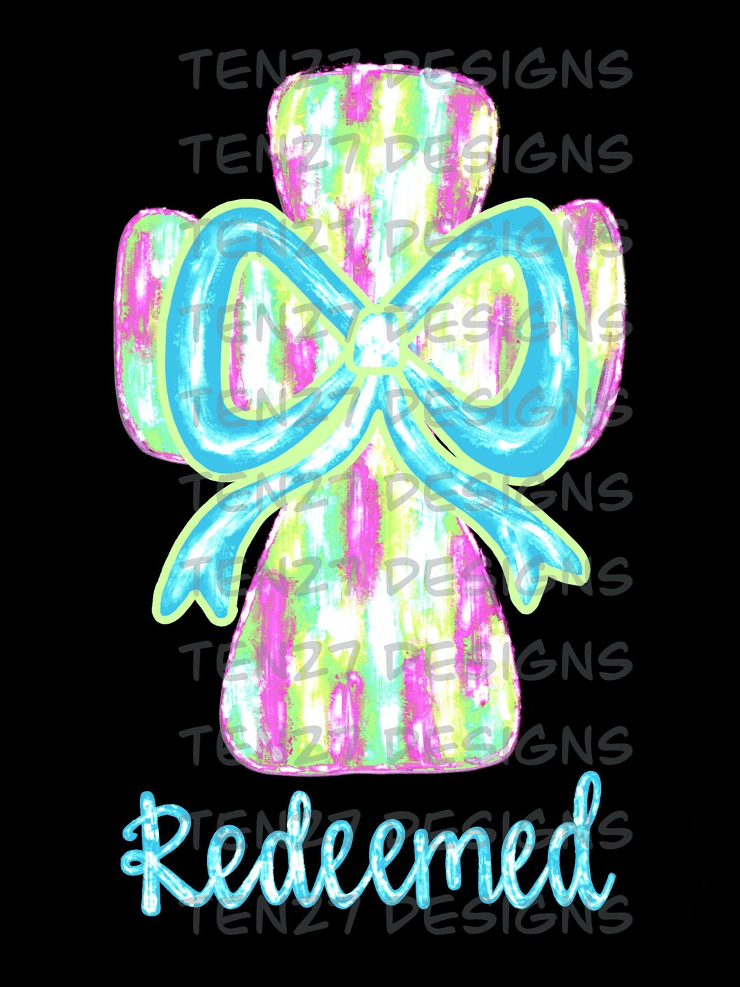 Redeemed- Cross- Easter PNG - Etsy