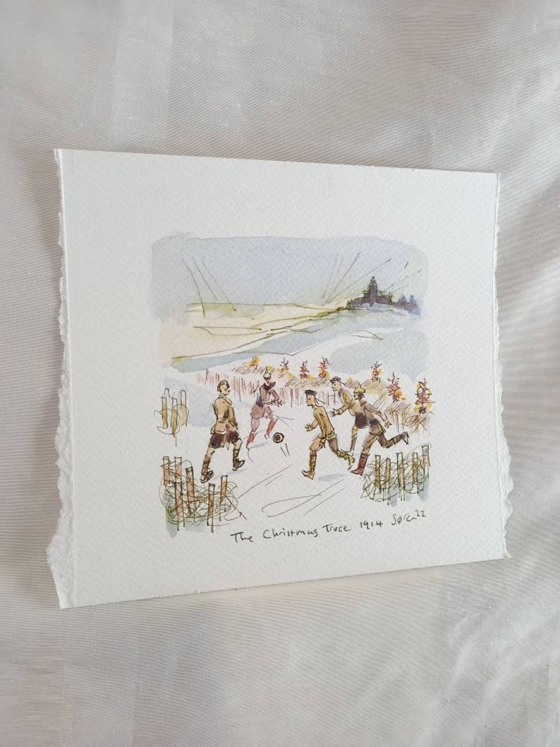 The Christmas Truce Football Ww1 Unique Handmade Original - Etsy