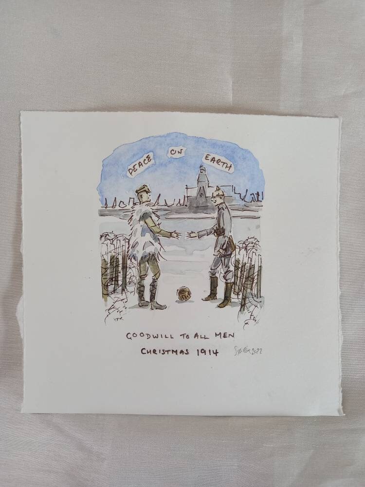 Peace on Earth Goodwill to All Men Christmas Truce 1914 Unique Handmade ...