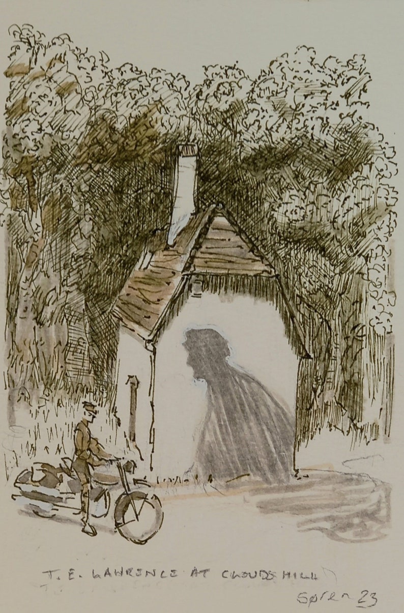 T.E LAWRENCE Leave Clouds Hill for the Last Time Rate Unique Original ...