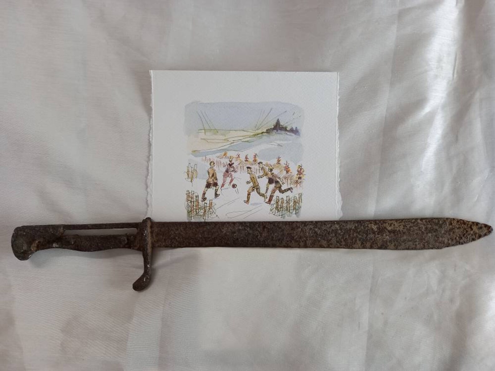 The Christmas Truce Football Ww1 Unique Handmade Original - Etsy