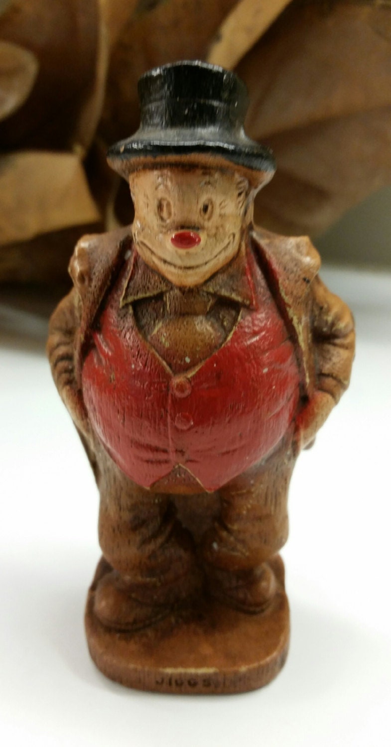 1944 JIGGS RESIN STATUE From Jiggs and Maggie Comic and Pillsbury Mills ...