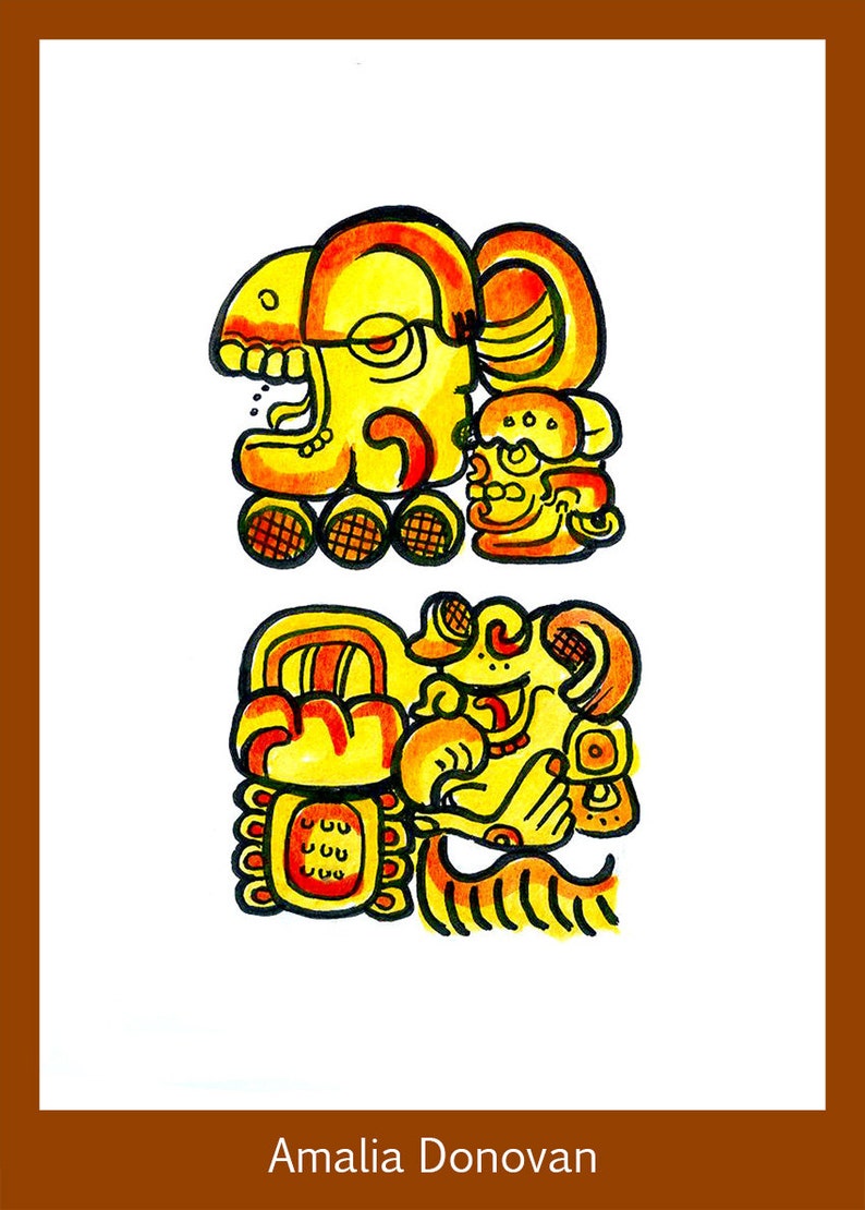 Custom Stylized Maya Name | Etsy