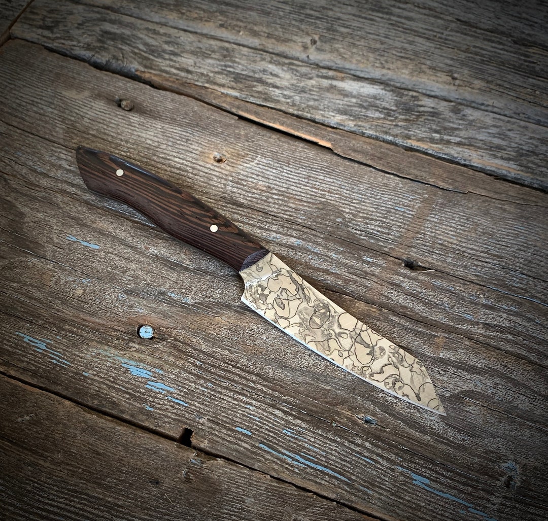 Mustard Patina Santoku Paring Knife - Etsy