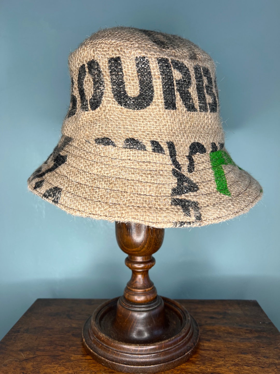 Bourbon Crop Coffee Bean Sack Bucket/sun Hat - Etsy