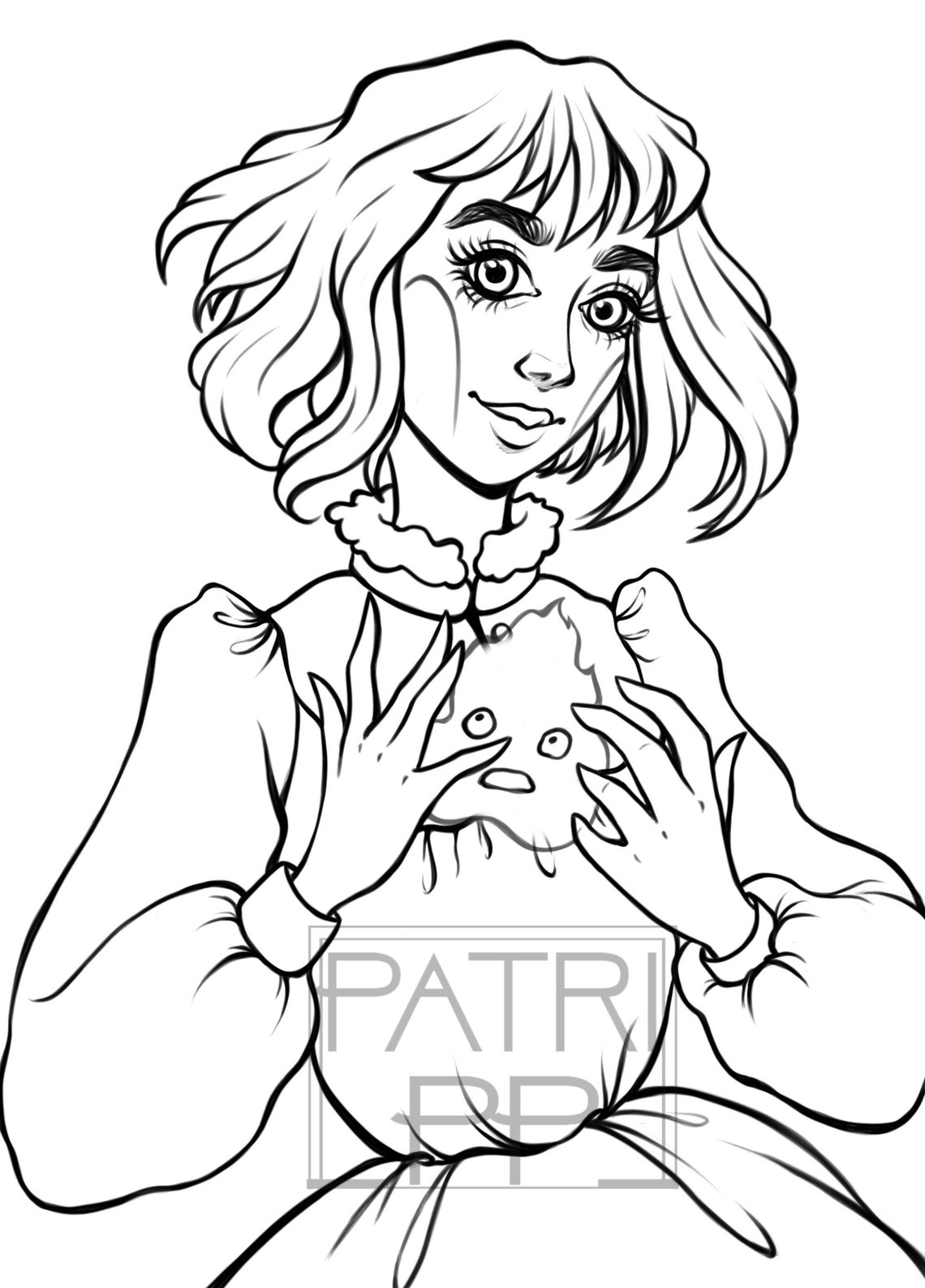 Sophie Hatter & calcifer coloring page inspired on Studio | Etsy