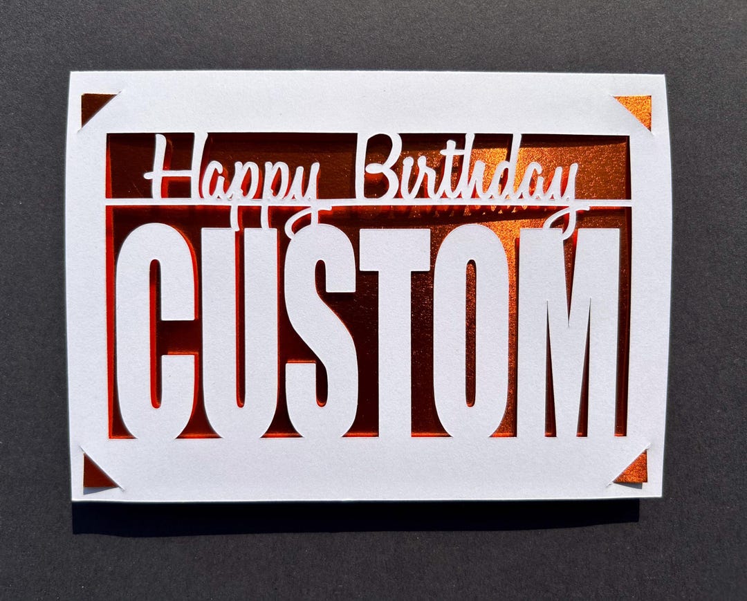 Birthday Card Personalized Happy Birthday Custom Name Card for Special ...
