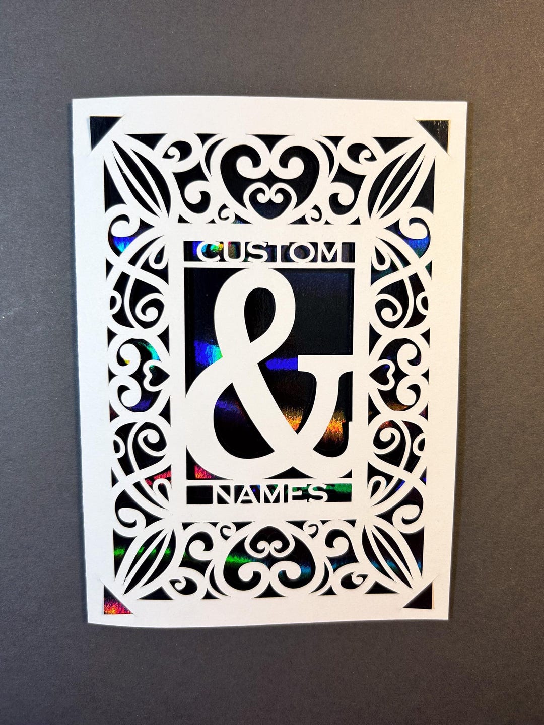 Wedding Card Personalized Name Card for Engagement Custom Card ...