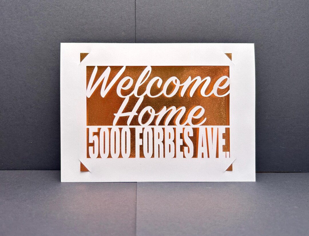 Personalized Welcome Home Card: Custom Address, New Home Gift - Etsy