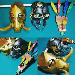 Skyrim Mask, Konahrik, Dragon Priest, Cosplay, 3D Printed and Hand ...