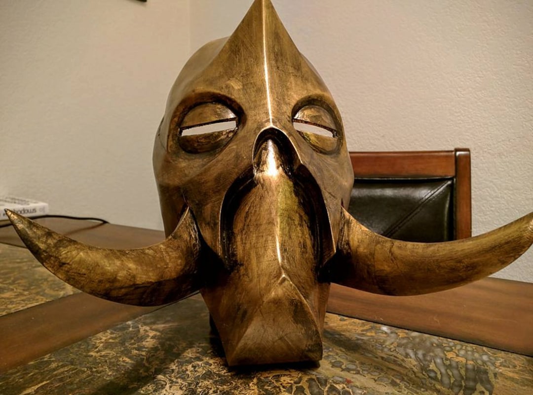 Skyrim Mask, Konahrik, Dragon Priest, Cosplay, 3D Printed and Hand ...