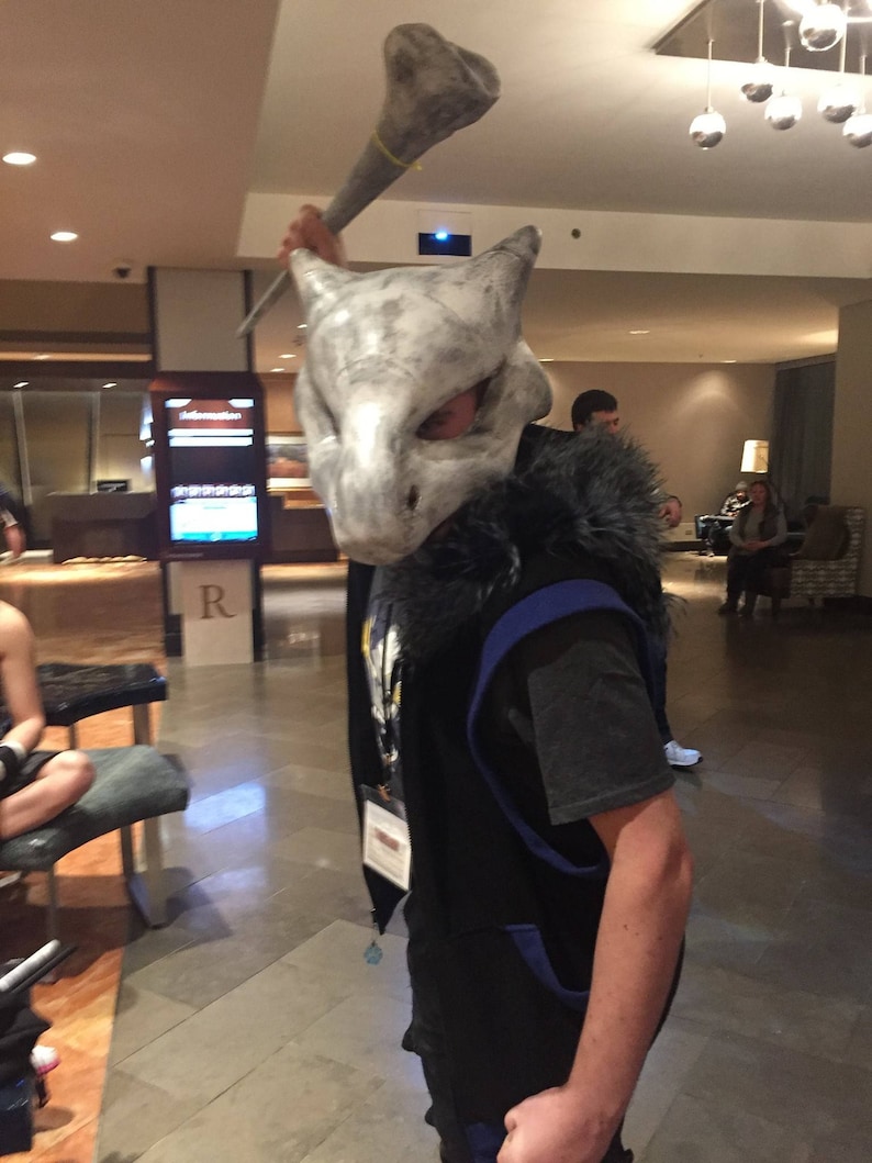 Pokemon Cubone-marowak Skull Cosplay 3d-printed Hand-painted - Etsy