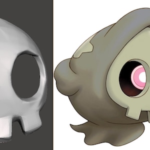 Duskull Mask, Pokemon Cosplay, Prop, 3D Printed Hand Painted - Etsy