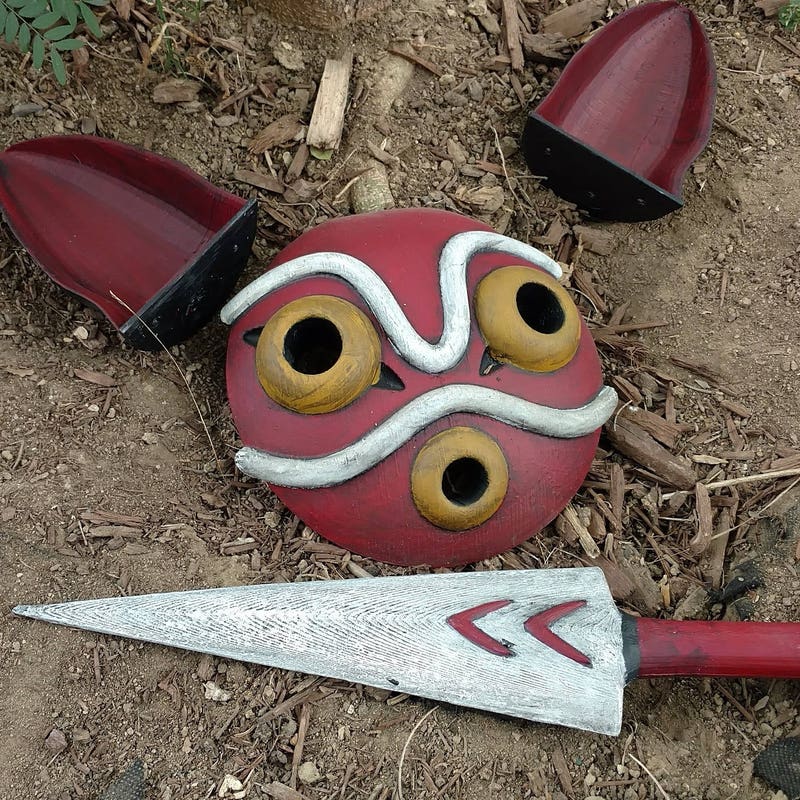 Princess Mononoke Mask - Etsy