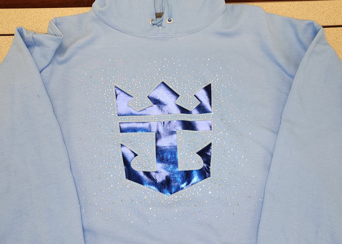 NEW!!! Rhinestone Crown & Anchor Sweatshirt *STUNNING* Royal Caribbean ...