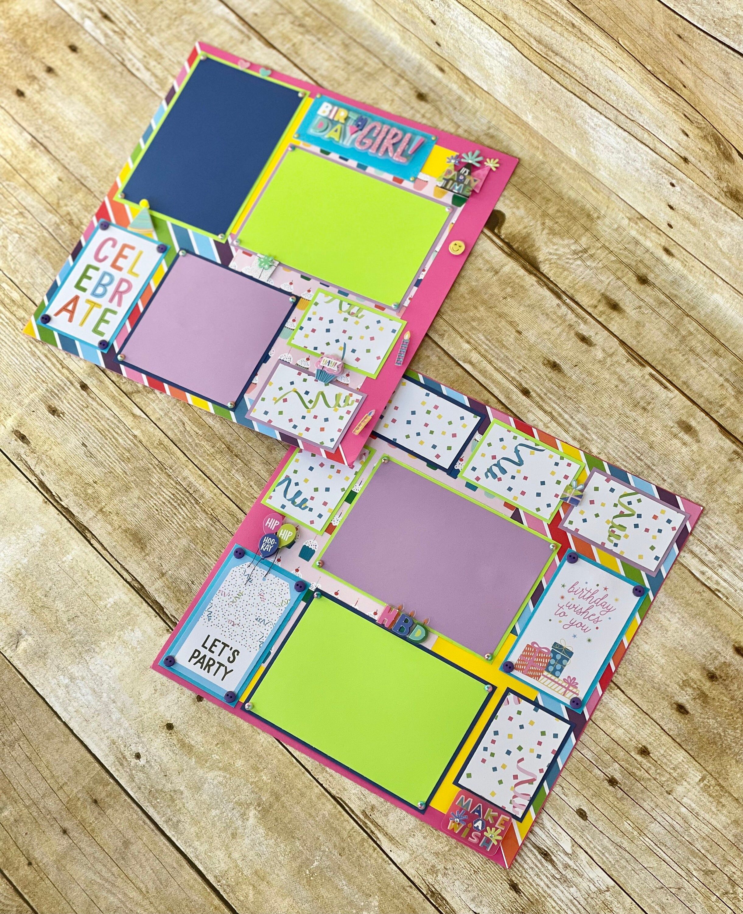12x12 Birthday Scrapbook Pages - Etsy