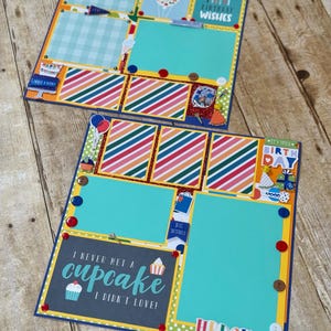 12x12 Birthday Scrapbook Pages - Etsy