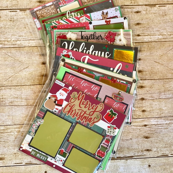 Christmas Scrapbook Album Kits - Etsy
