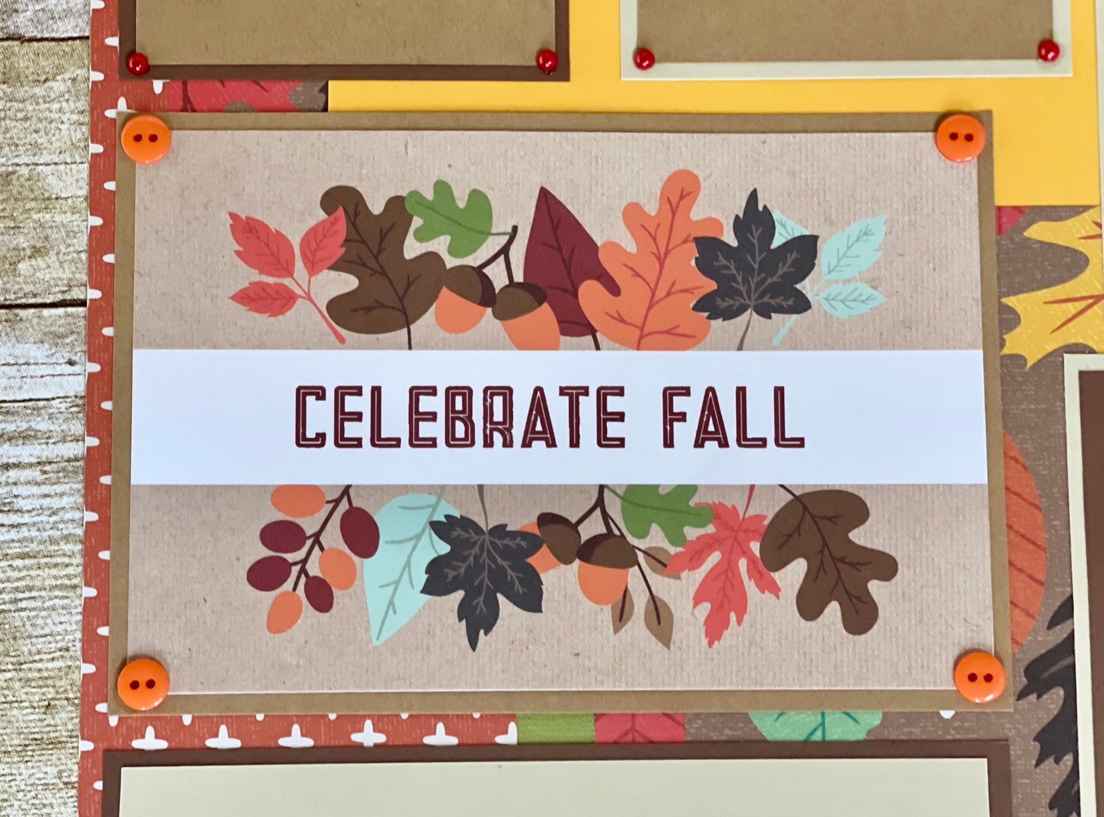 12x12 Autumn Scrapbook Pages - Etsy