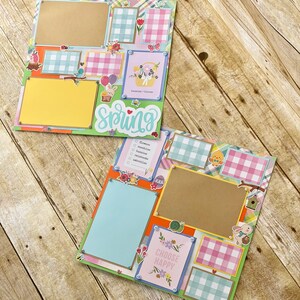 12x12 Spring Scrapbook Pages - Etsy