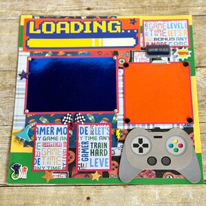12x12 Gamer Scrapbook Pages - Etsy