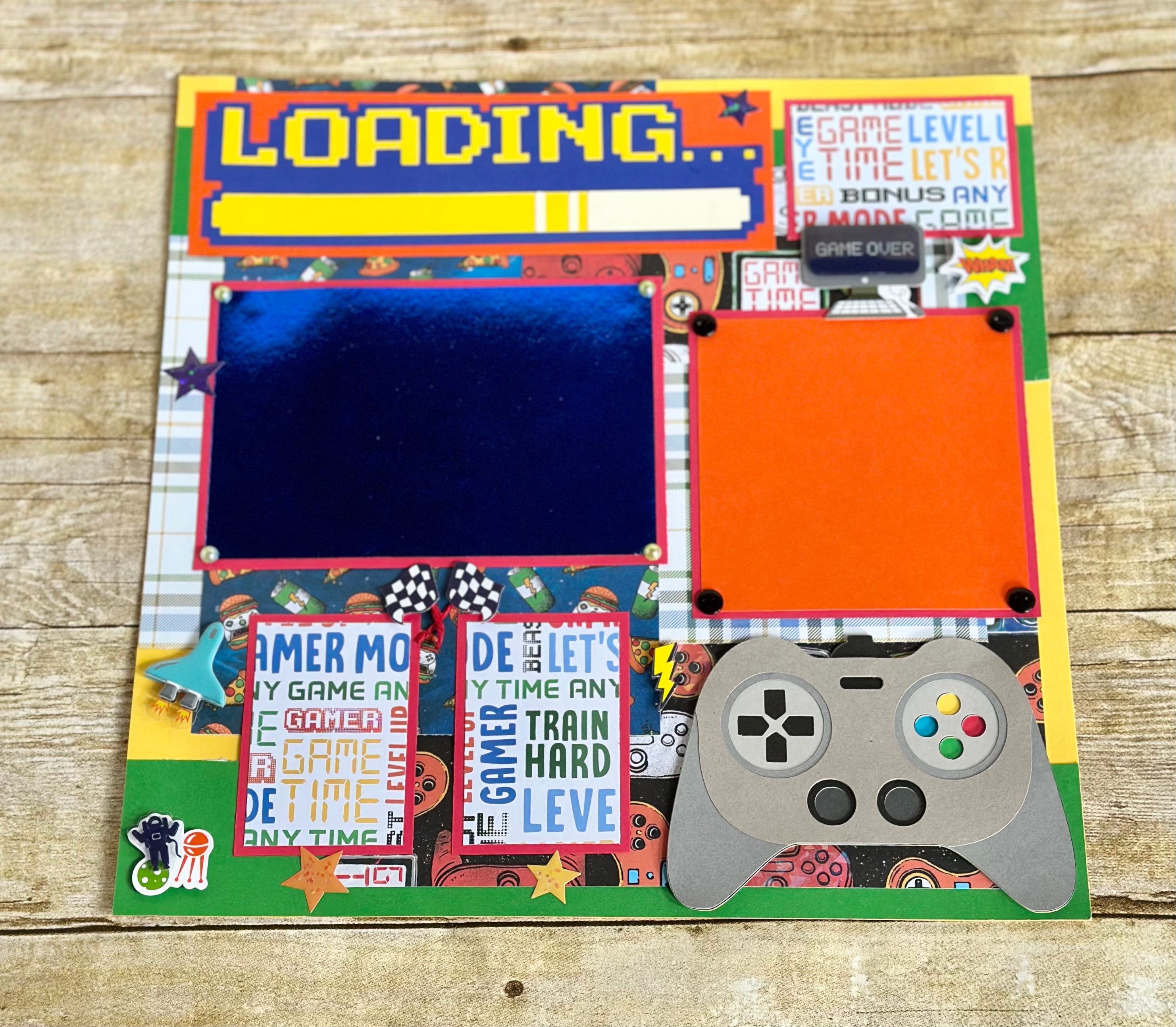 12x12 Gamer Scrapbook Pages - Etsy