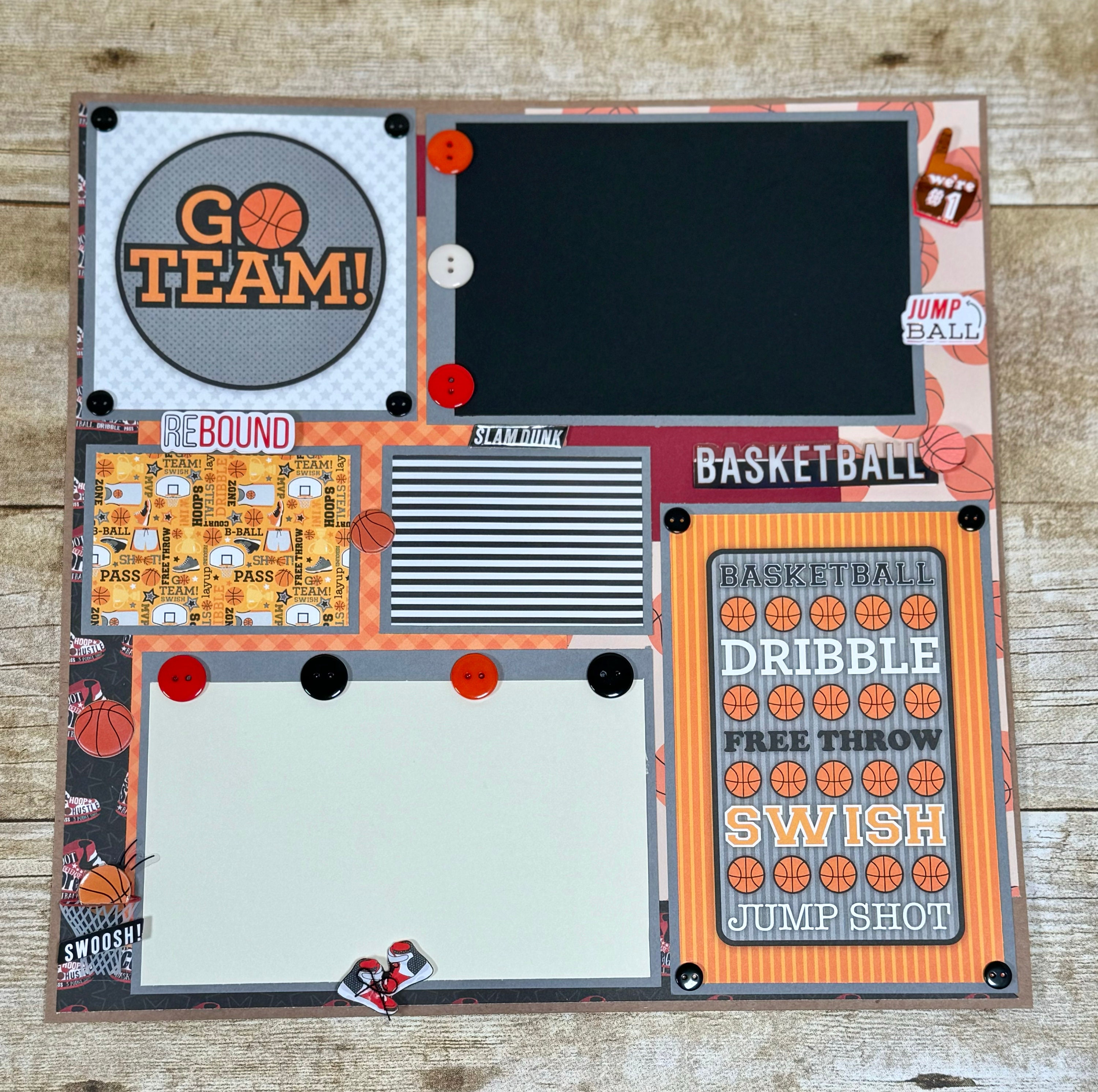 12x12 Basketball Scrapbook Pages - Etsy