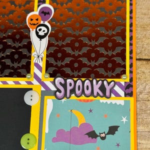 12x12 Halloween Scrapbook Pages - Etsy