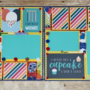12x12 Birthday Scrapbook Pages - Etsy