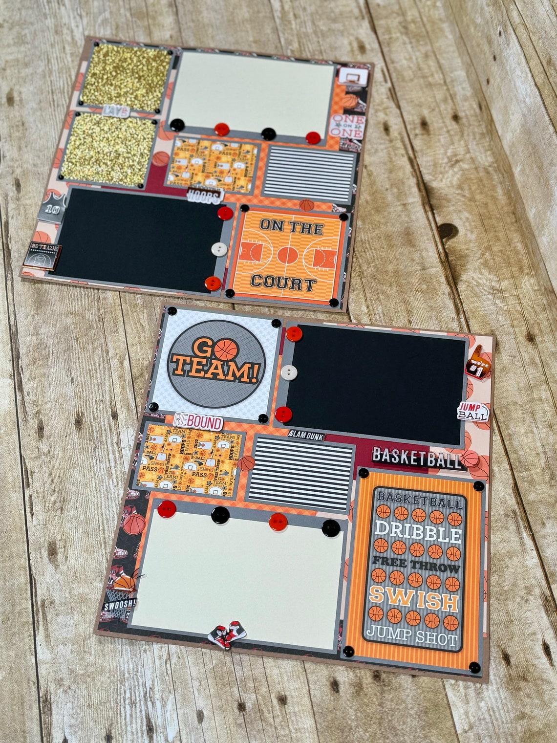 12x12 Basketball Scrapbook Pages - Etsy