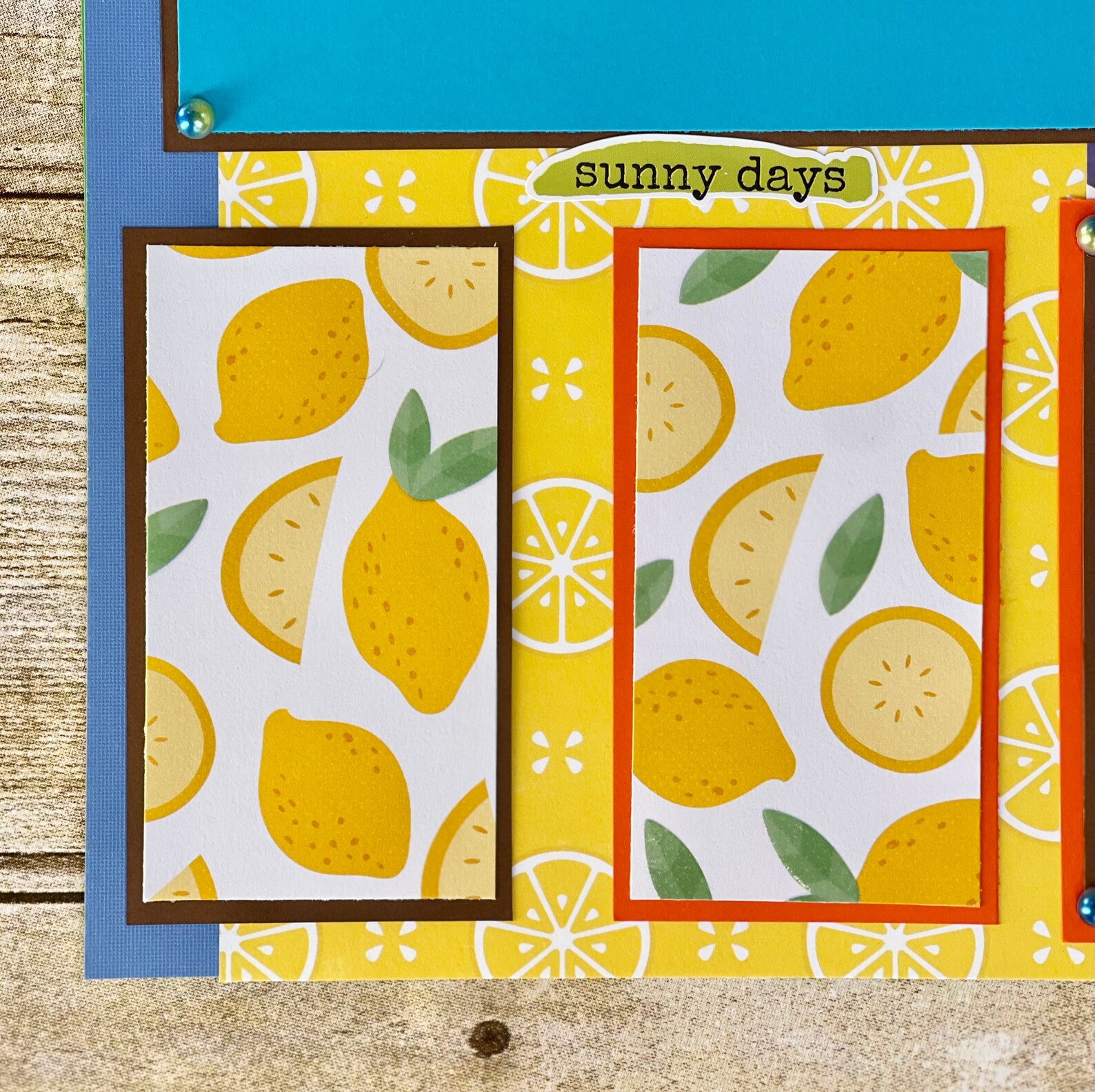 12x12 Summer/lemon Scrapbook Pages - Etsy