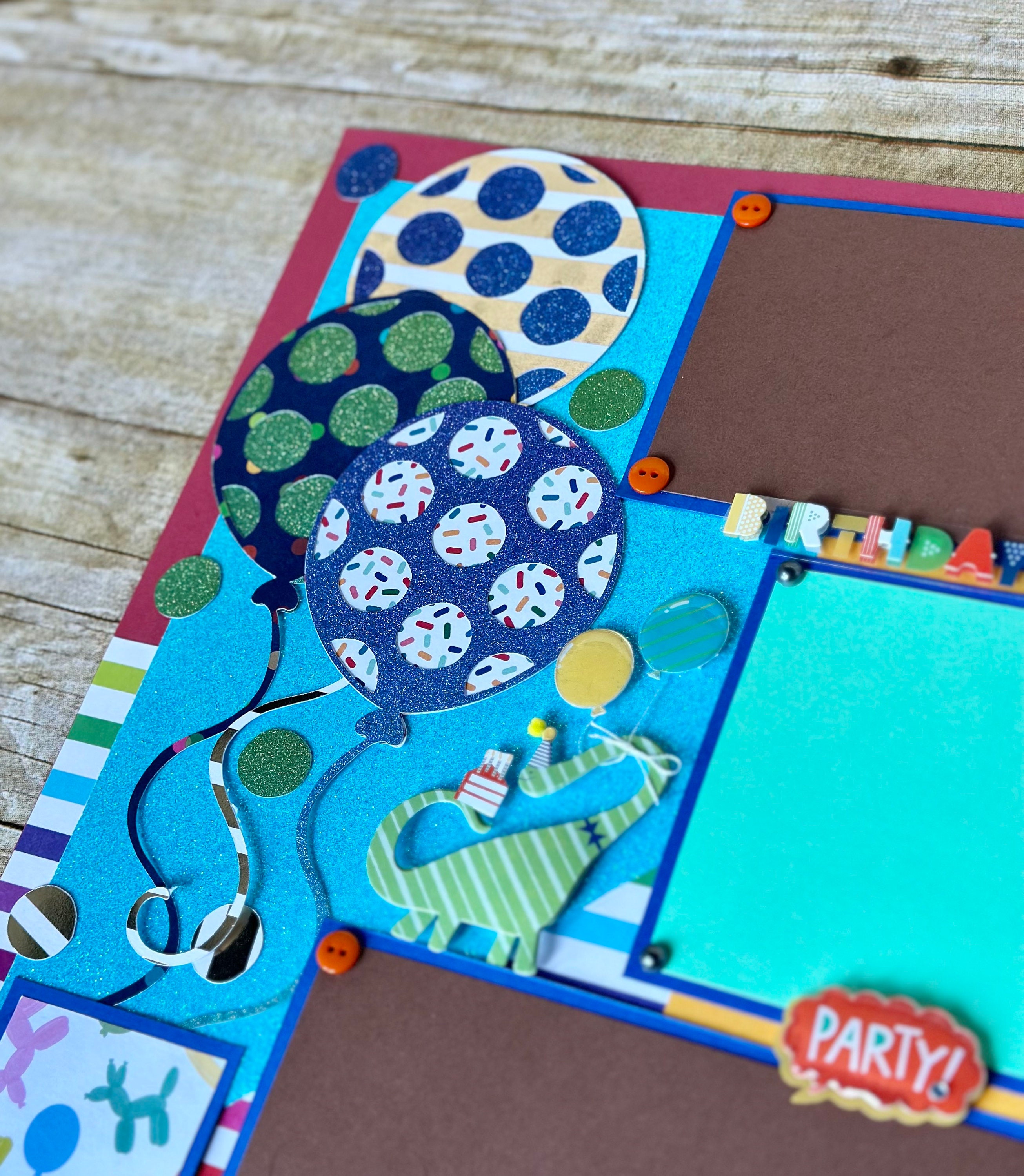 12x12 Birthday Scrapbook Pages - Etsy